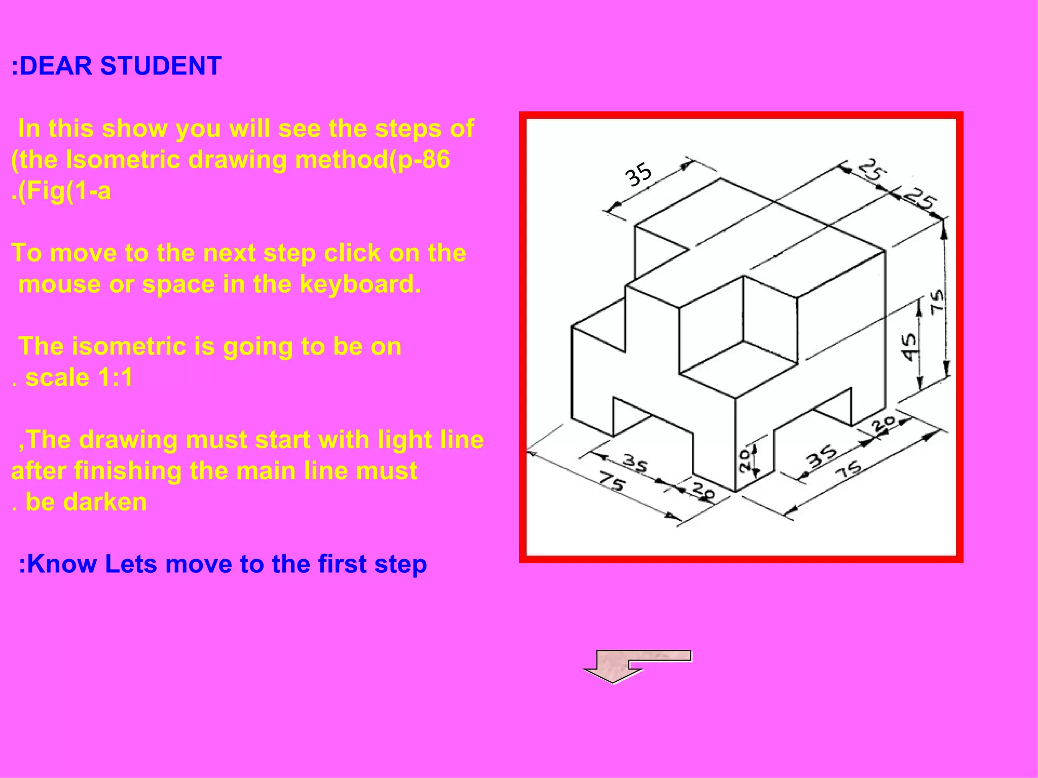 How to draw isometric pictorial | PPT