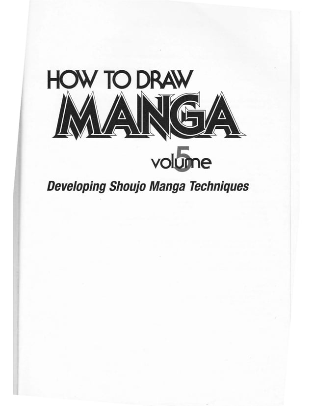 How to draw manga vol. 5 dveloping shoujo manga techniques.r | PDF ...