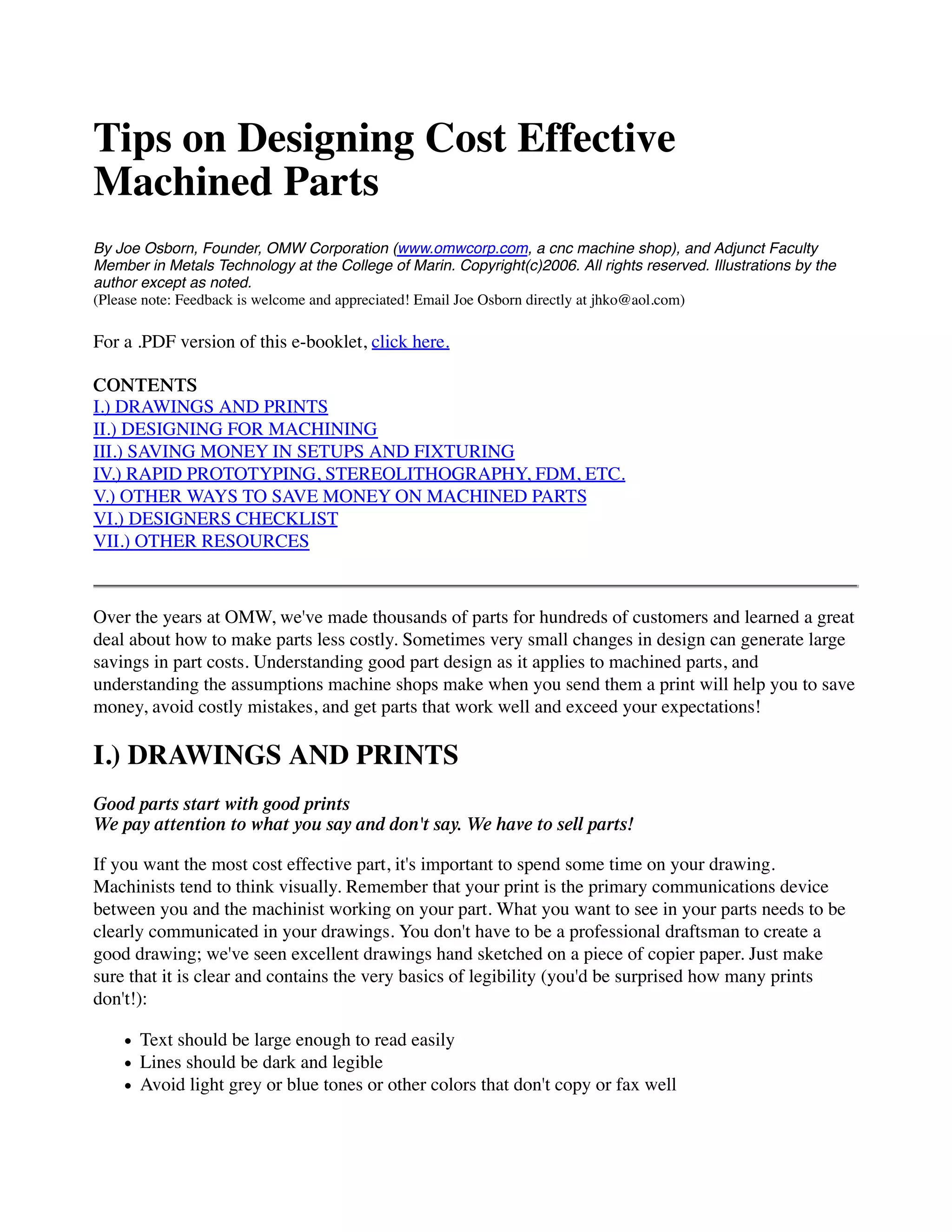 How to draw mechanical parts correctly | PDF