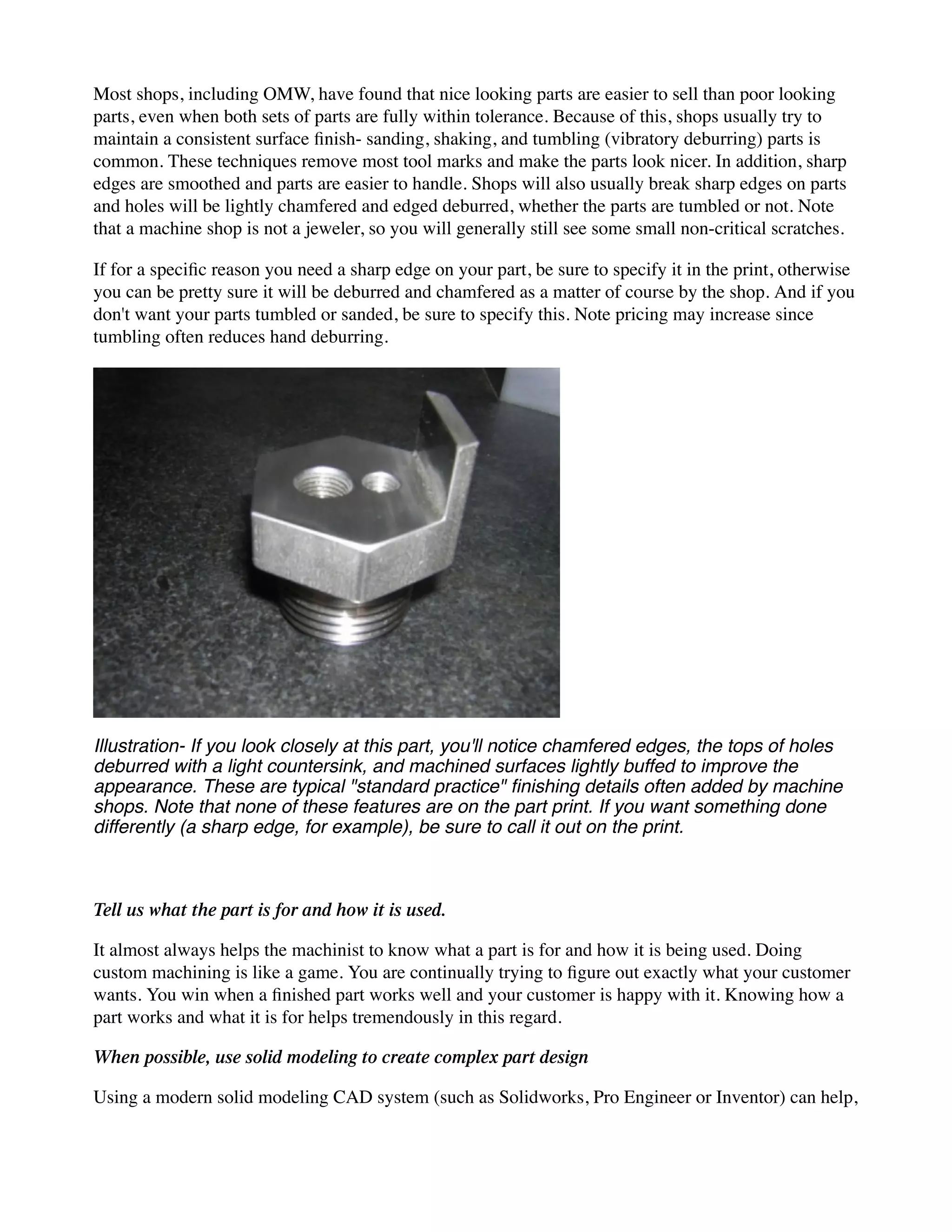 How to draw mechanical parts correctly | PDF