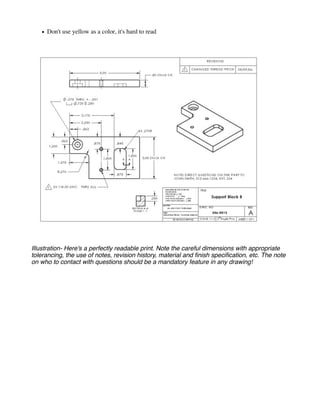 How to draw mechanical parts correctly | PDF