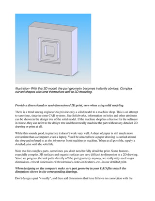 How to draw mechanical parts correctly | PDF