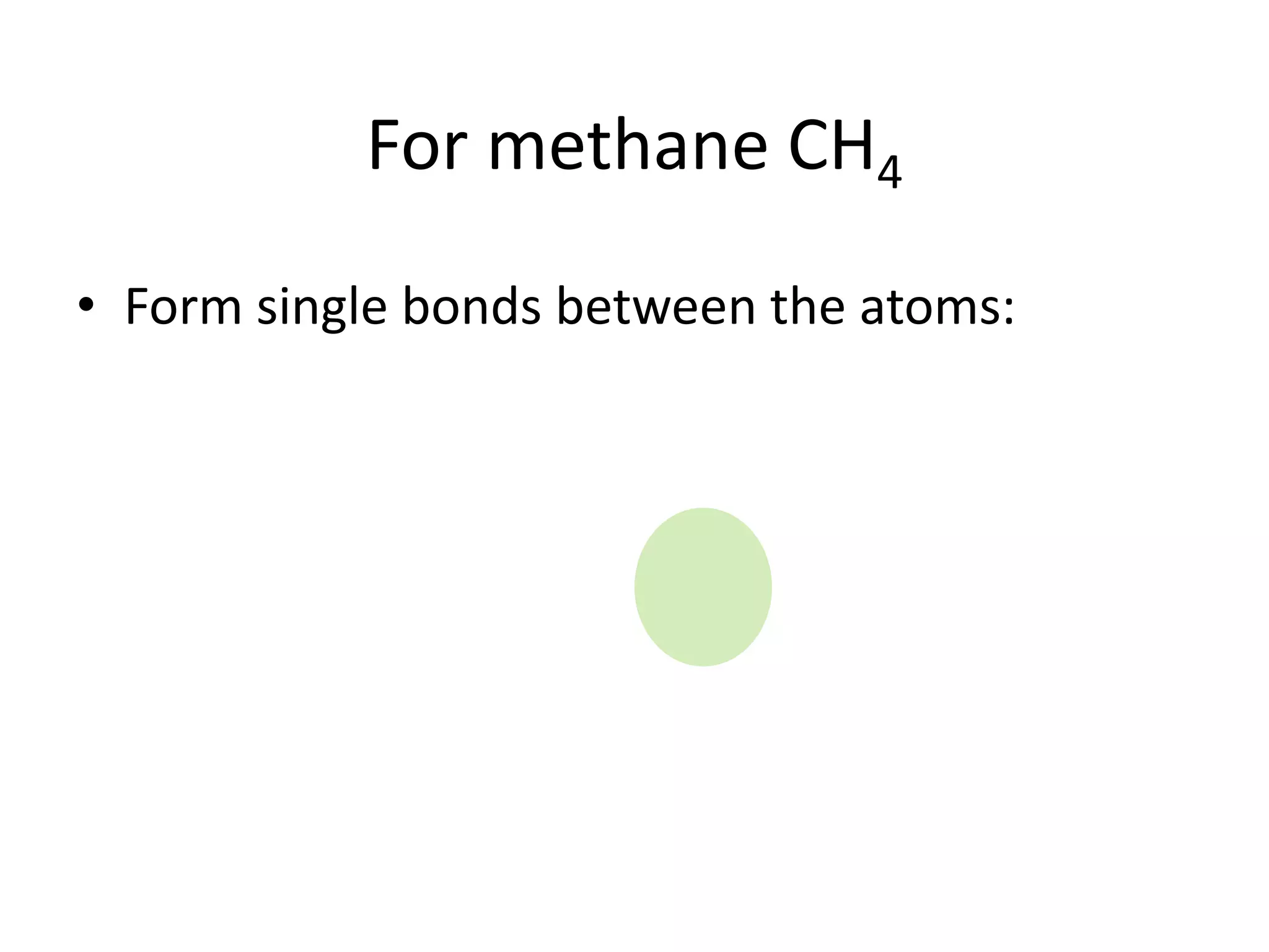 How to draw methane ch4 lewis structure | PPTX