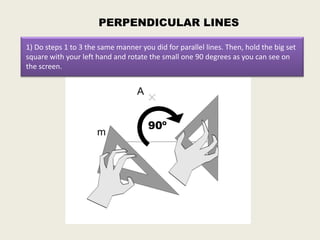 How to draw parallel and perpendicular lines | PPTX