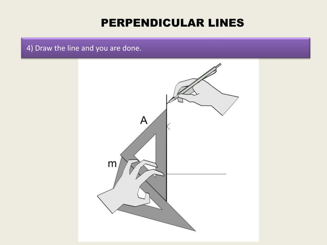 How to draw parallel and perpendicular lines | PPTX
