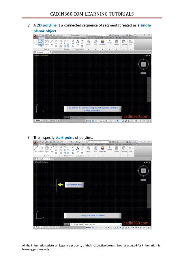 How to draw polyline in AutoCAD How to draw polyline in AutoCAD