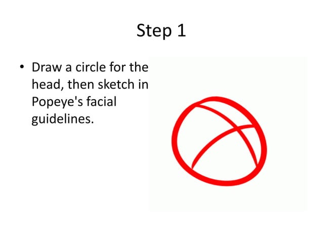How to draw popeye | PPT