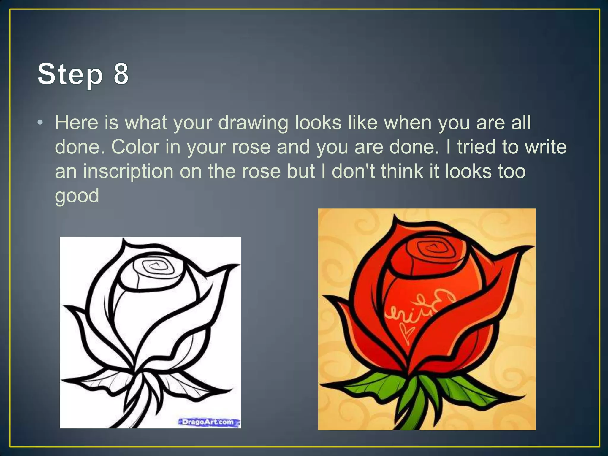 How To Draw Roses | PPTX