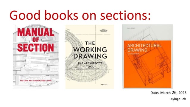 07 How to draw sections for first year students-revised | PPTX ...