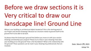 07 How to draw sections for first year students-revised | PPTX