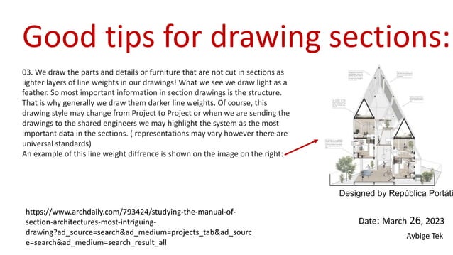 07 How to draw sections for first year students-revised | PPTX ...