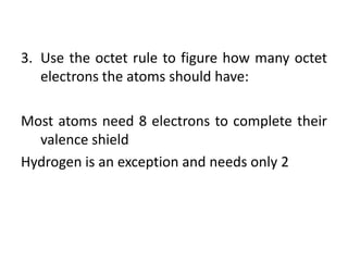How to draw the lewis dot structure of a molecule | PPTX
