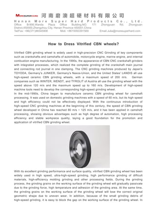 How to dress vitrified CBN wheels | PDF