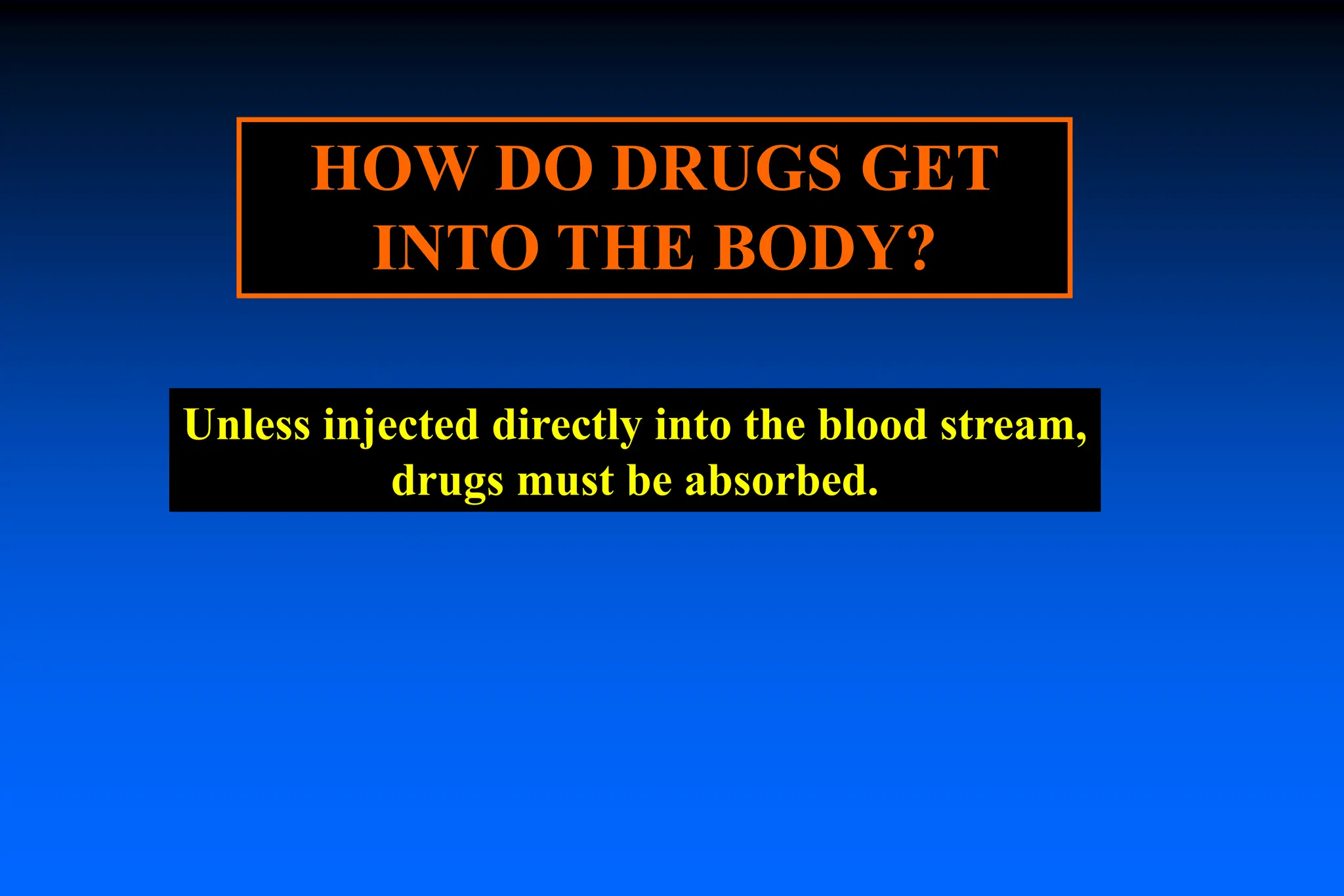 how to drugs get into the body presentation.ppt | Free Download