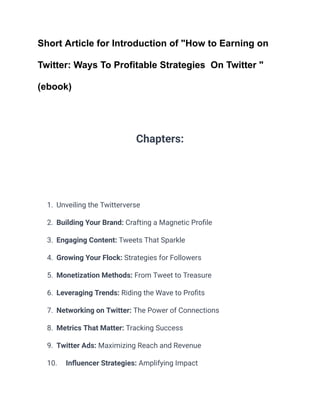 How to Earning on Twitter_ Ways To Profitable Strategies On Twitter.pdf
