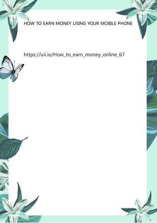 how to earn money online.docx