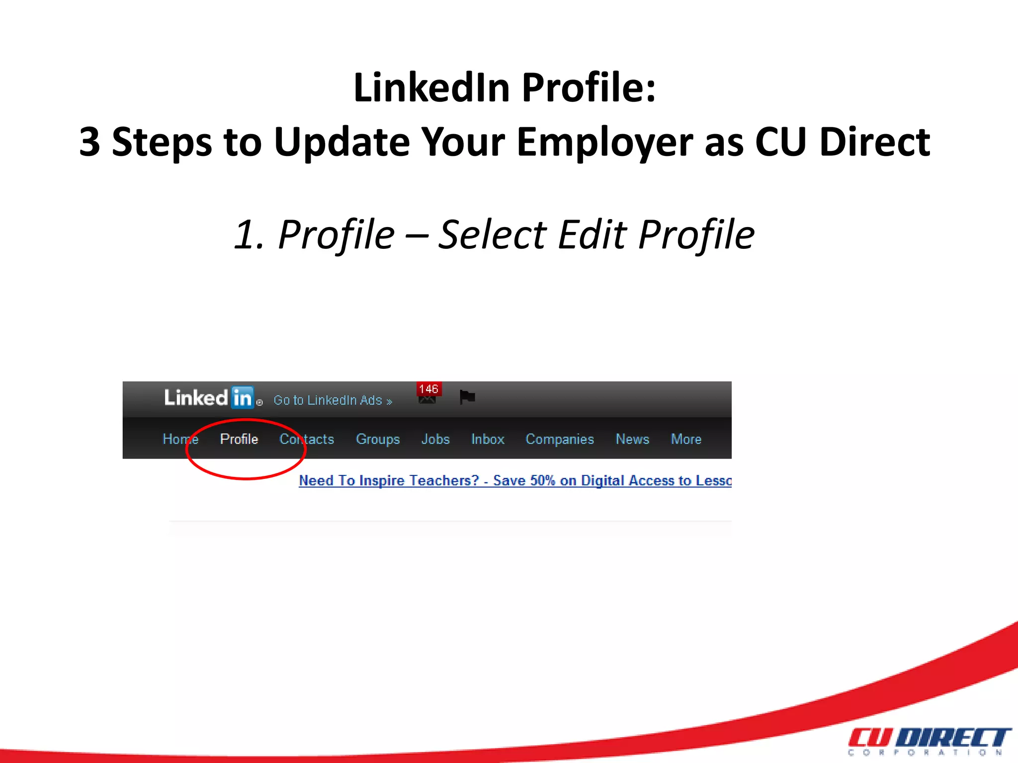 How to edit your employer as cu direct | PPTX