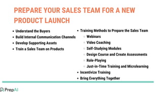 How to Educate Your Sales Team on a New Product Launch? | PPT