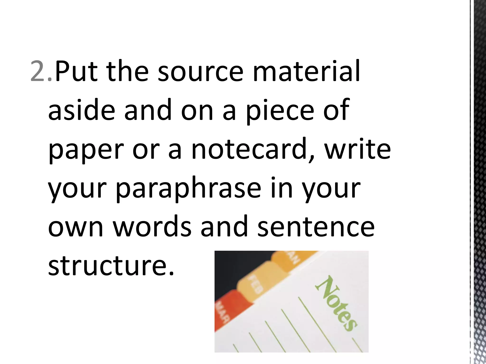 How to effectively construct a paraphrase | PDF