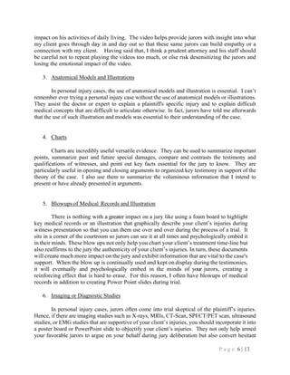 How to effectively create and use demonstrative evidence at trial | PDF