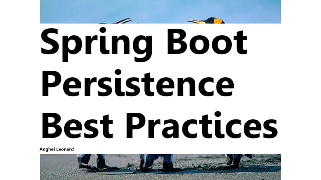 Spring Boot Persistence Best Practices - How to effectively shape the @OneToMany association | PPT