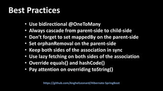 Spring Boot Persistence Best Practices - How to effectively shape the ...