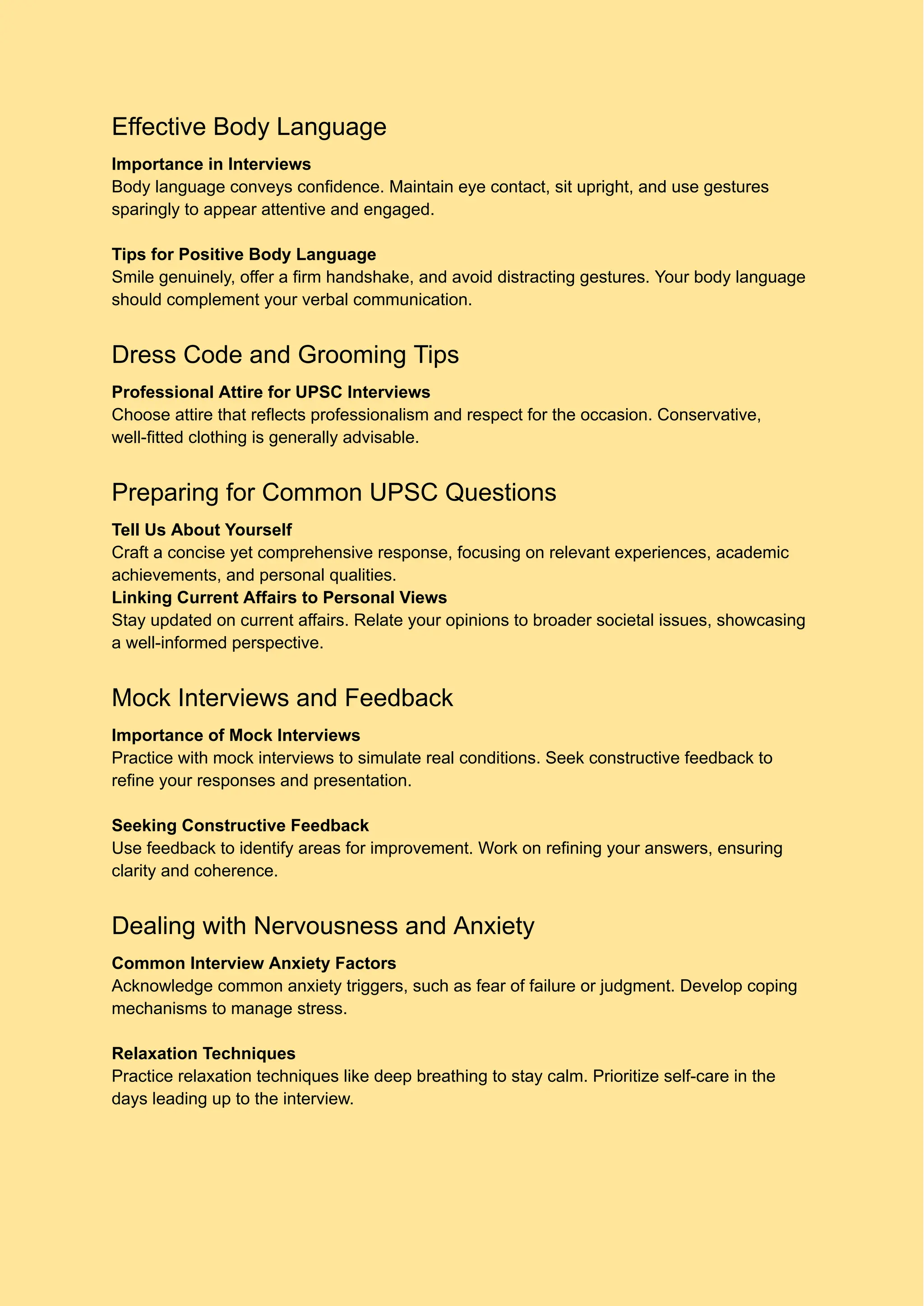 How to Effectively Showcase Your Personality UPSC Interview..pdf | Resume Writing and Advice ...