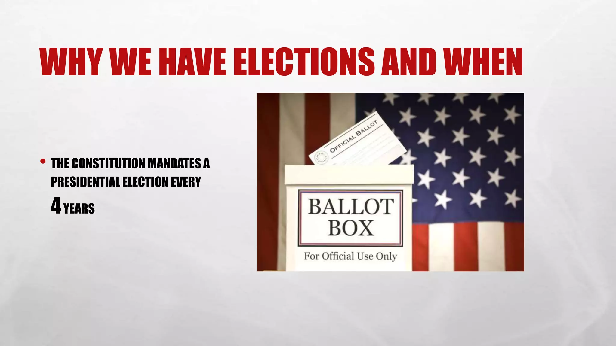 How a Presidental Election Works | PPTX