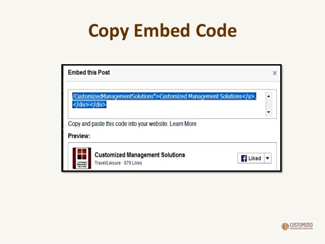 How To Embed A Facebook Post Into Your Blog