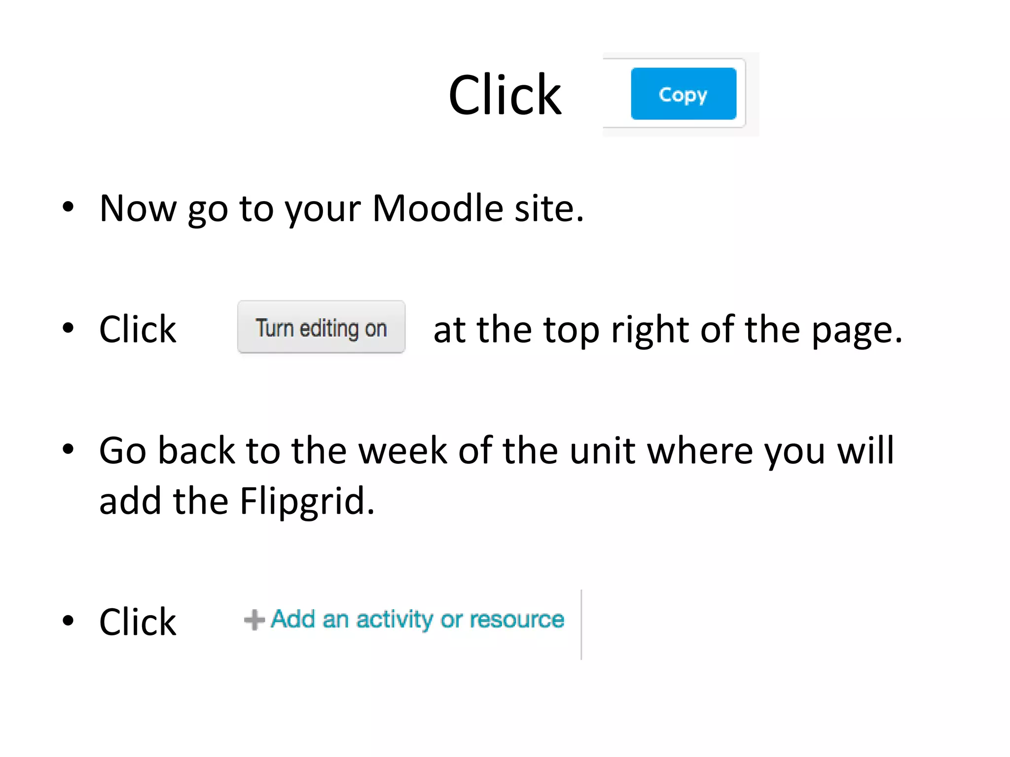 How to embed a Flipgrid question into Moodle | PPTX