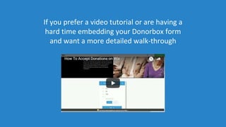 How To Embed Donation Forms on Wix Website | PPTX