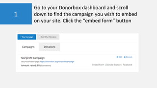 How To Embed Donation Forms on Wix Website | PPTX