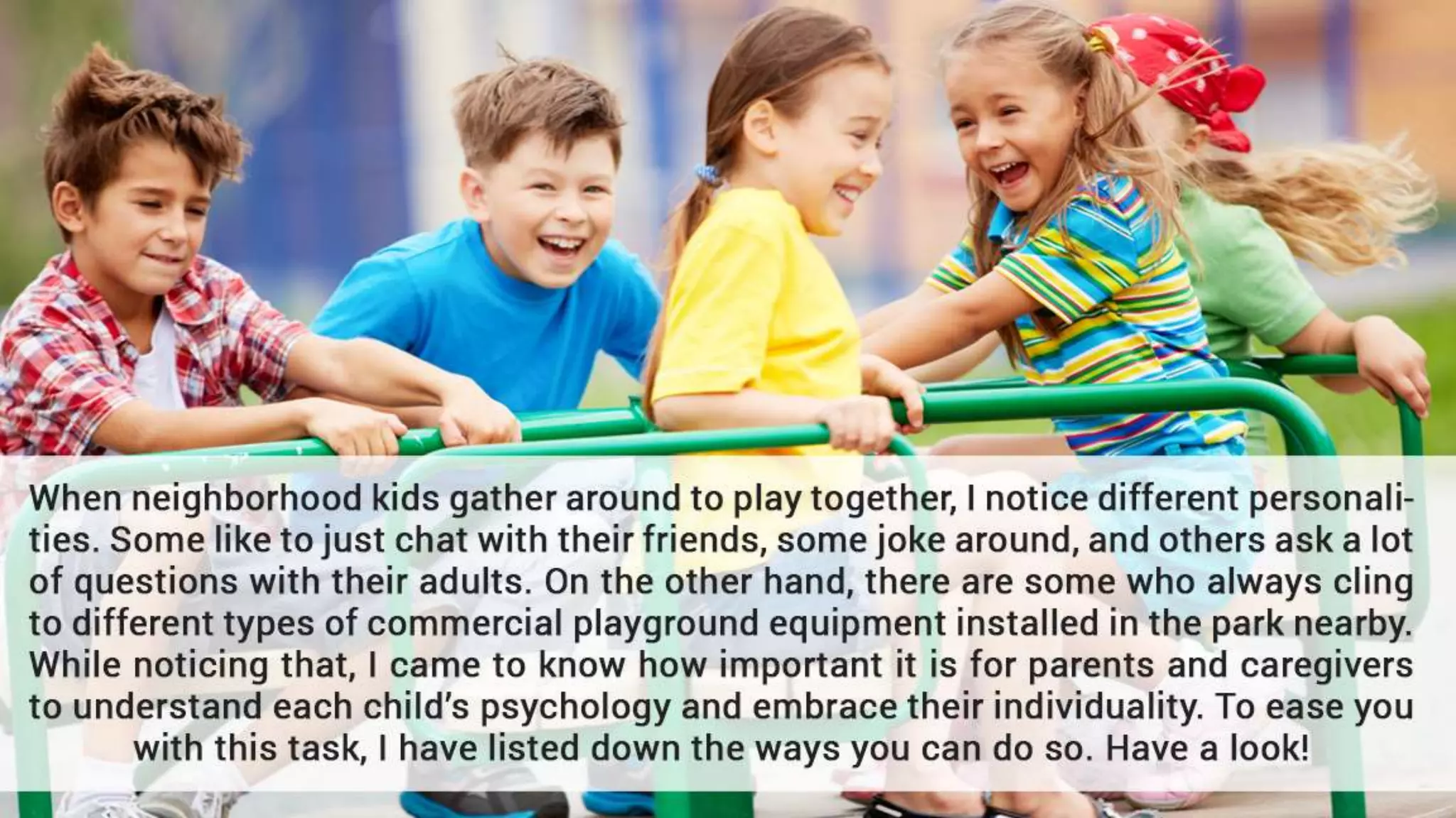 How to embrace children’s individuality | PPT