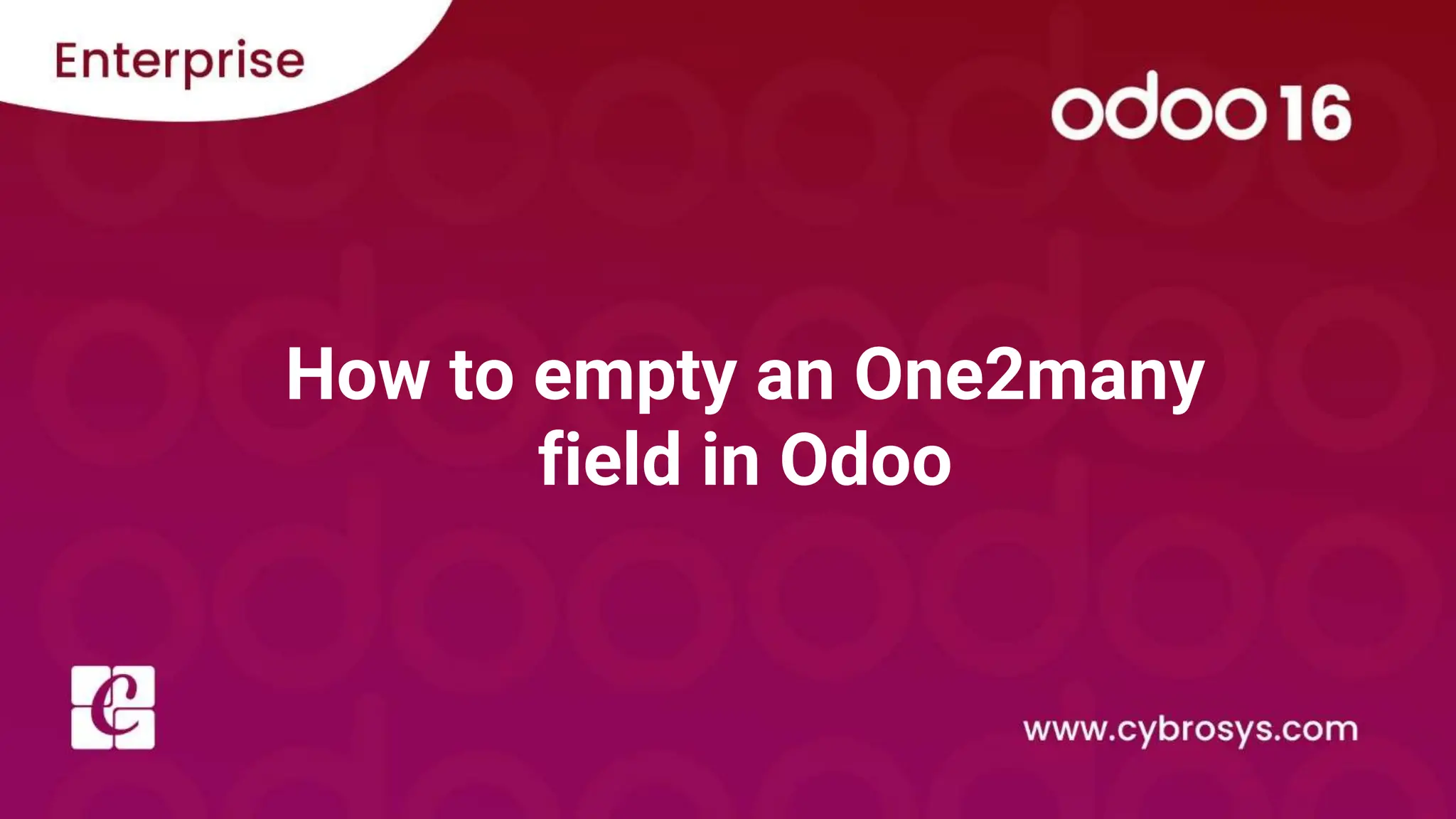 How to empty an One2many field in Odoo | PPT