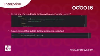 How to empty an One2many field in Odoo | PPT