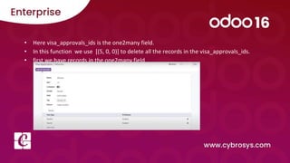 How to empty an One2many field in Odoo | PPT