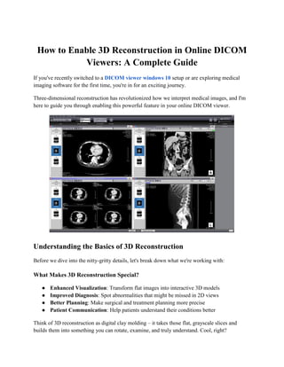 How to Enable 3D Reconstruction in Online DICOM Viewers A Complete Guide.pdf