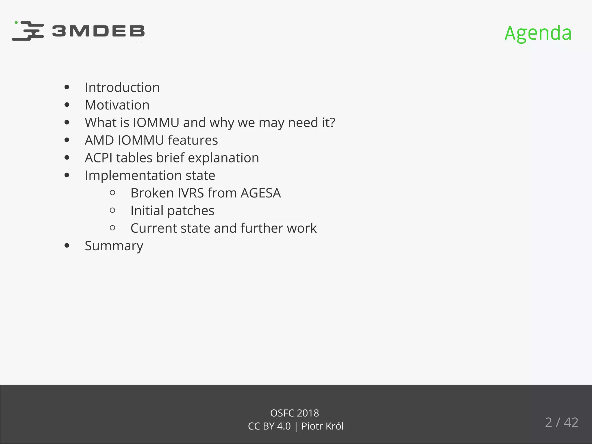 How to enable AMD IOMMU in coreboot? | PDF