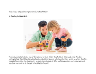 How to Encourage Your Kids to Be More Resourceful | PPT