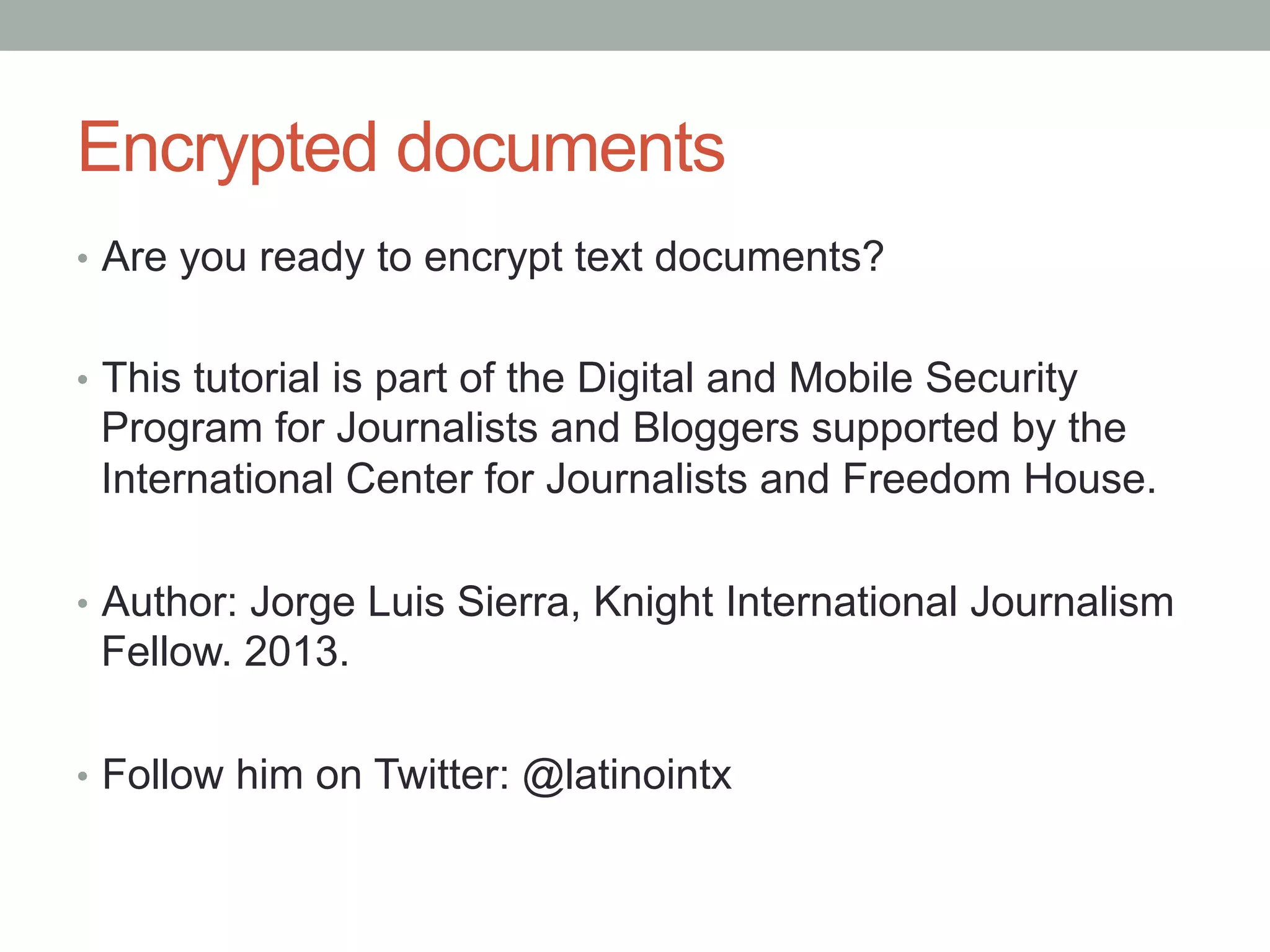 How to encrypt word documents | PPT