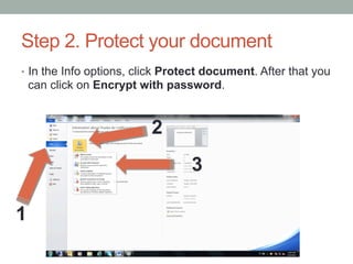 How to encrypt word documents | PPT