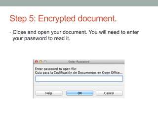 How to encrypt word documents | PPT