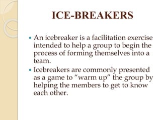 How to energize and use ice breakers | PPT