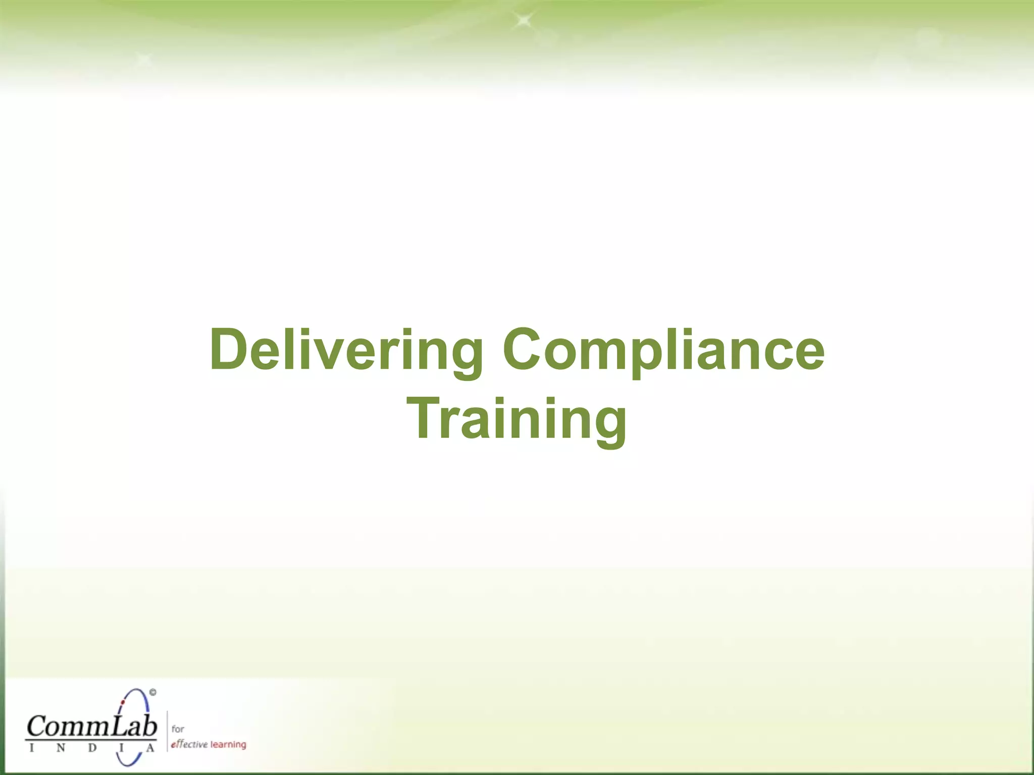 How to Engage Employees During Compliance Training | PPTX