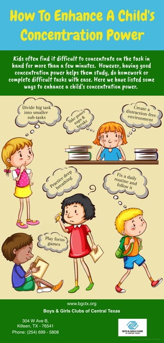 How To Enhance A Child's Concentration Power | PDF