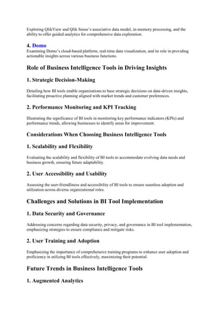 Top 4 Business Intelligence Tools To Enhance Your Decision-Making ...