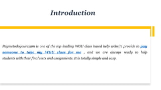 How to Enroll In WGU Online Class | PPT