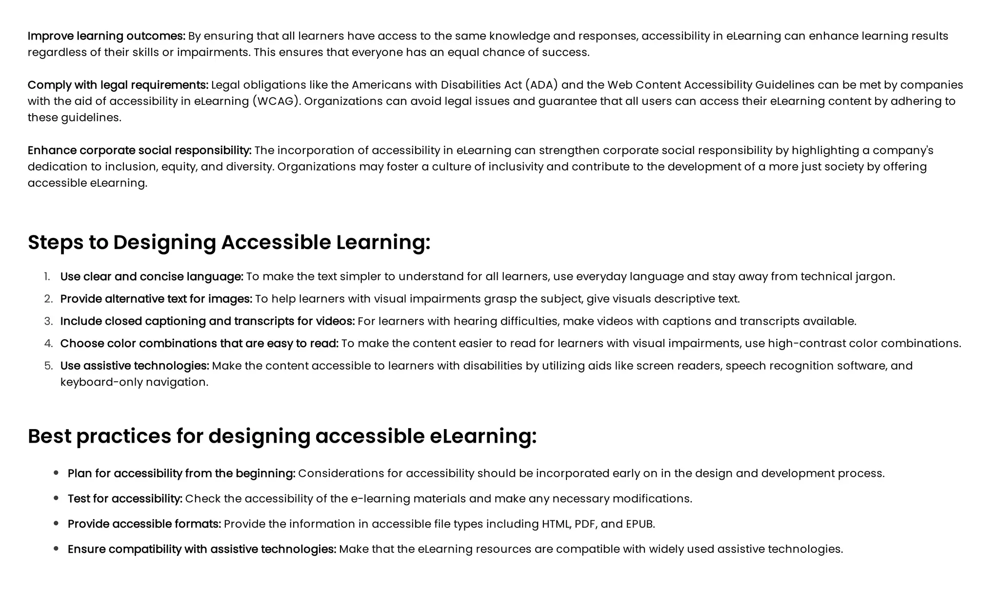 Strategies for Enhancing eLearning Accessibility | PDF