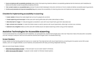 Strategies for Enhancing eLearning Accessibility | PDF