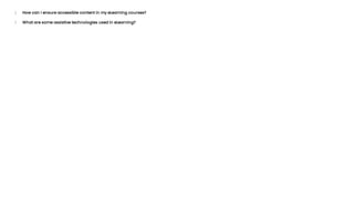 Strategies for Enhancing eLearning Accessibility | PDF